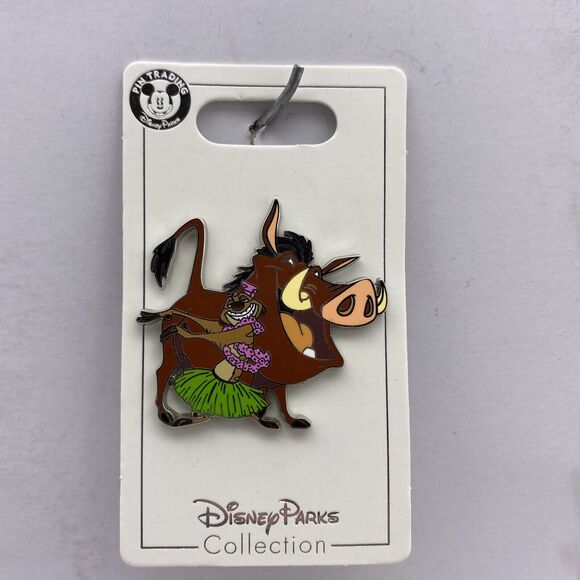 Disney | Jewelry | Disney Parks Pin The Lion King Pumbaa Timon Hula ...